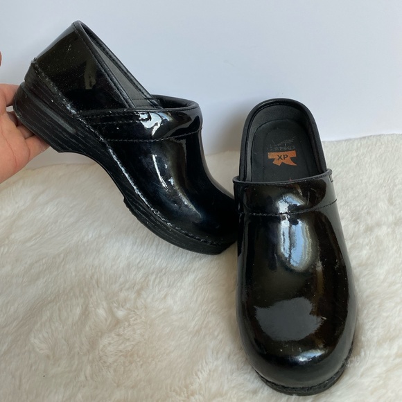 Dansko | Shoes | Dansko Black Shiny Clogs | Poshmark